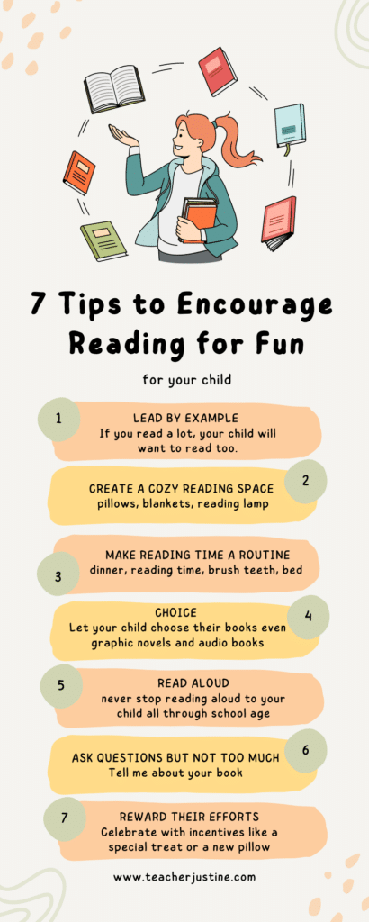 How to Get Your Child to Love Reading - Teacher Justine